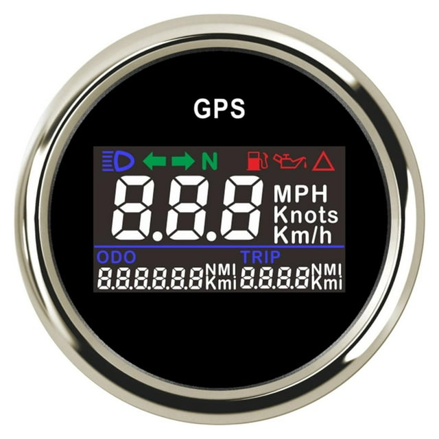 52mm Cars Digital GPS Speedometers Devices 0-999Km/H MPH Knots Gauges ...
