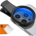 52mm Clip-on CPL Phone Camera Lens Filter Kit, Circular Polarizer ...