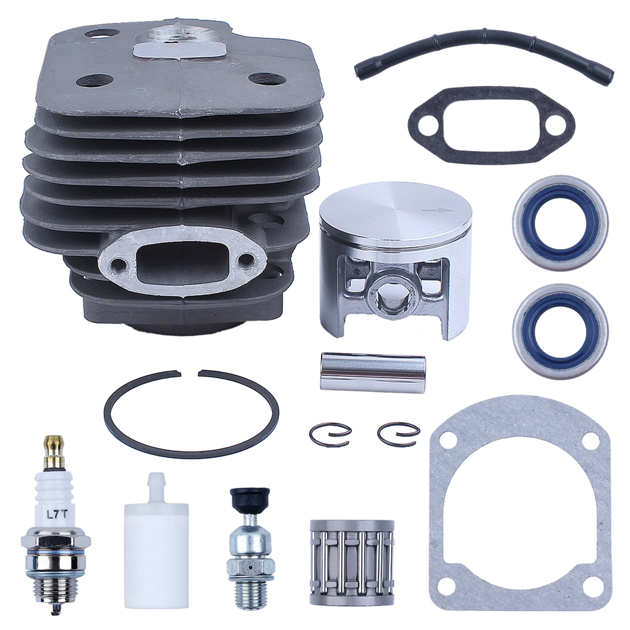 52mm Cylinder Piston Kit For Husqvarna 272 272XP 268 w Fuel Filter Line ...