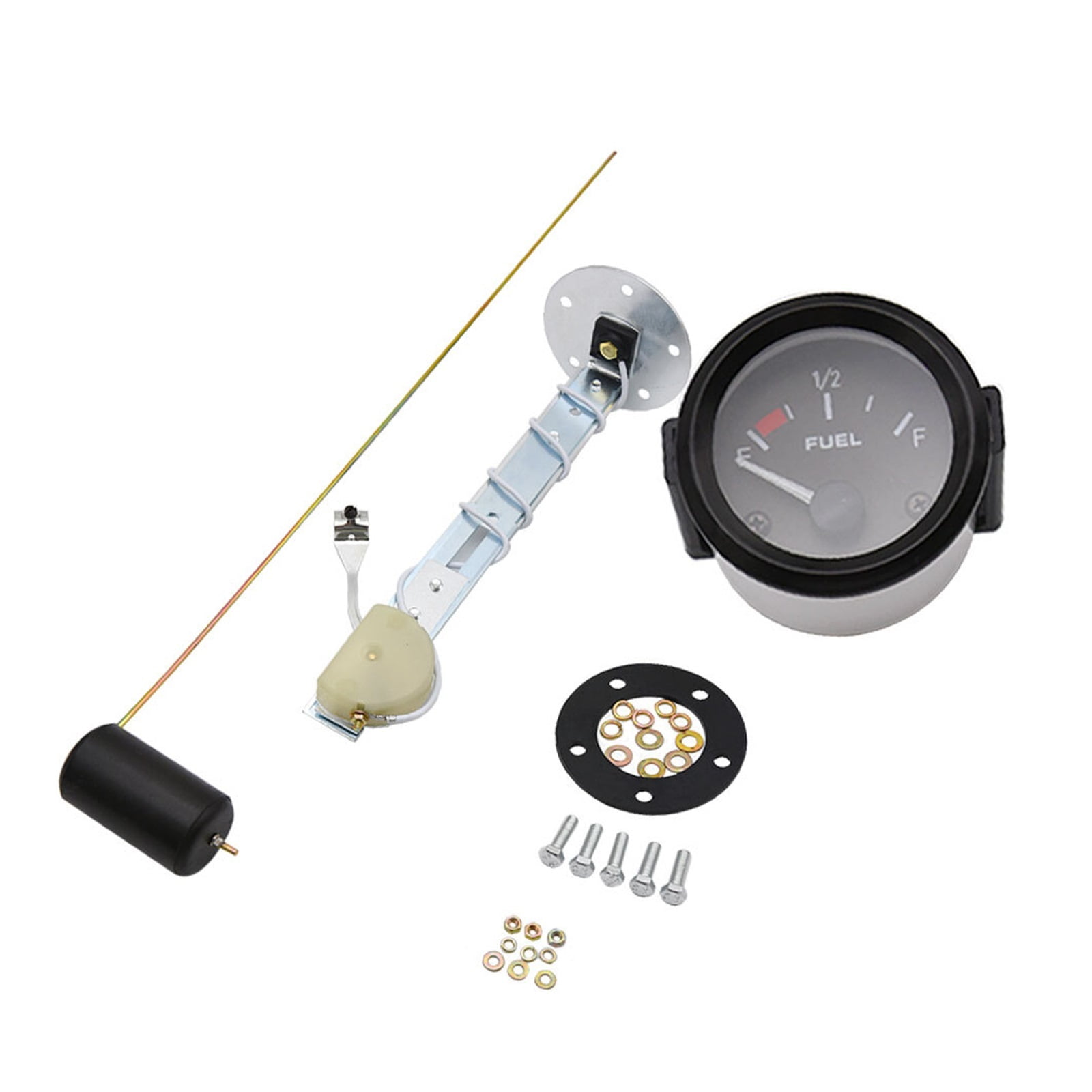 52mm Fuel Level Gauge Car Meter With Fuel Float Sensor Black Rim ...