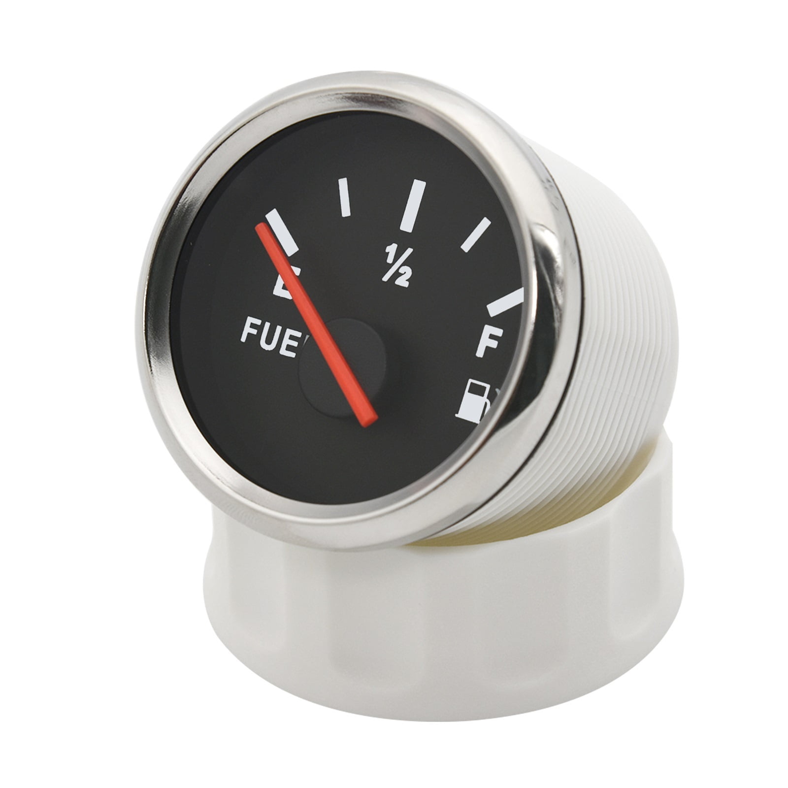 52mm Fuel Level Gauge Fuel Level Sensor 0~190ohm With Red Backlight For Car Boat Motorcycle ...