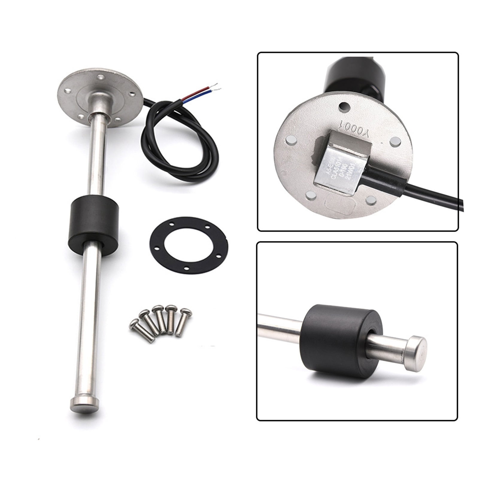 52mm Fuel Level Gauge Fuel Level Sensor 0~190ohm With Red Backlight For ...