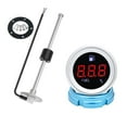 52mm Fuel Level Gauge With 100-550mm Fuel Level Sensor 0-190ohm Fuel Level Indication For Marine ...