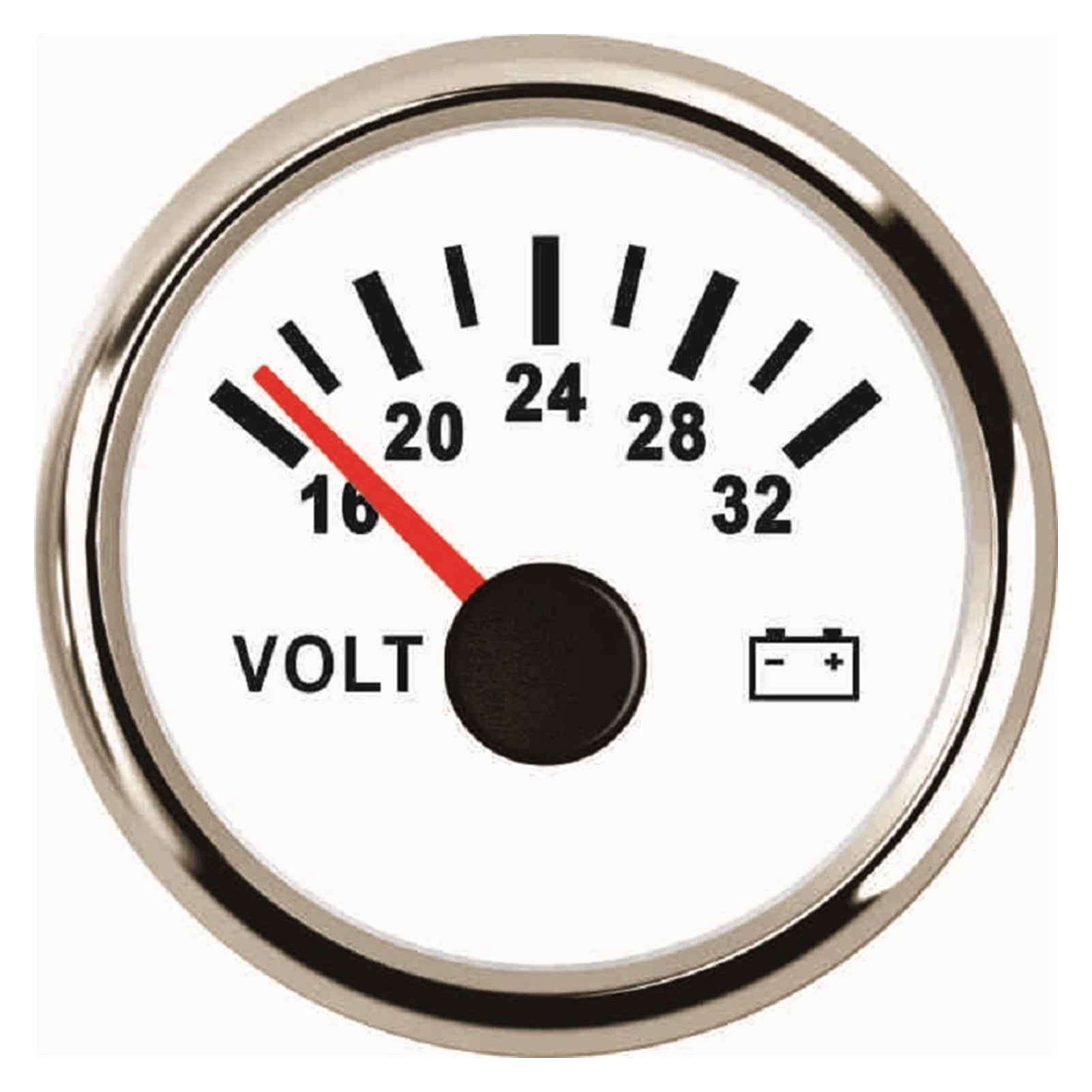 52mm Mini Digital Voltmeter for Car Boat Truck 24V Voltmeter Voltage ...