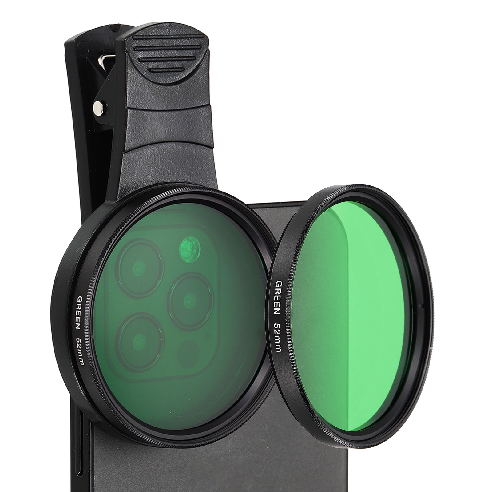52mm Phone Camera Lens, Clip-On Full Color Filter Circular Polarizing ...
