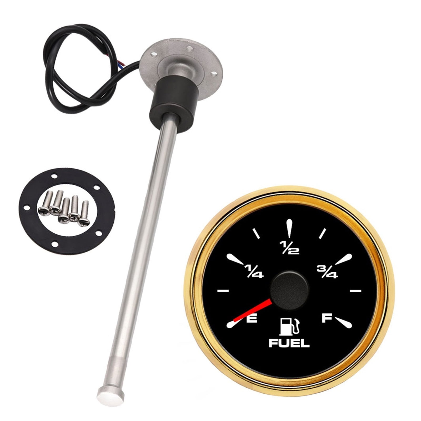 52mm Pointer Fuel Level Gauge With 0-190ohm Oil Tank Indicator Marine ...