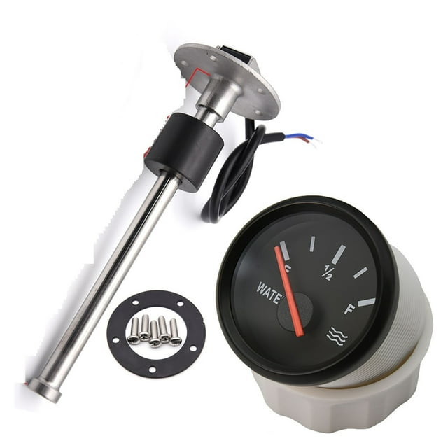 52mm Red Light Water Level Gauge With Water Tank Level Indicator 100mm ...