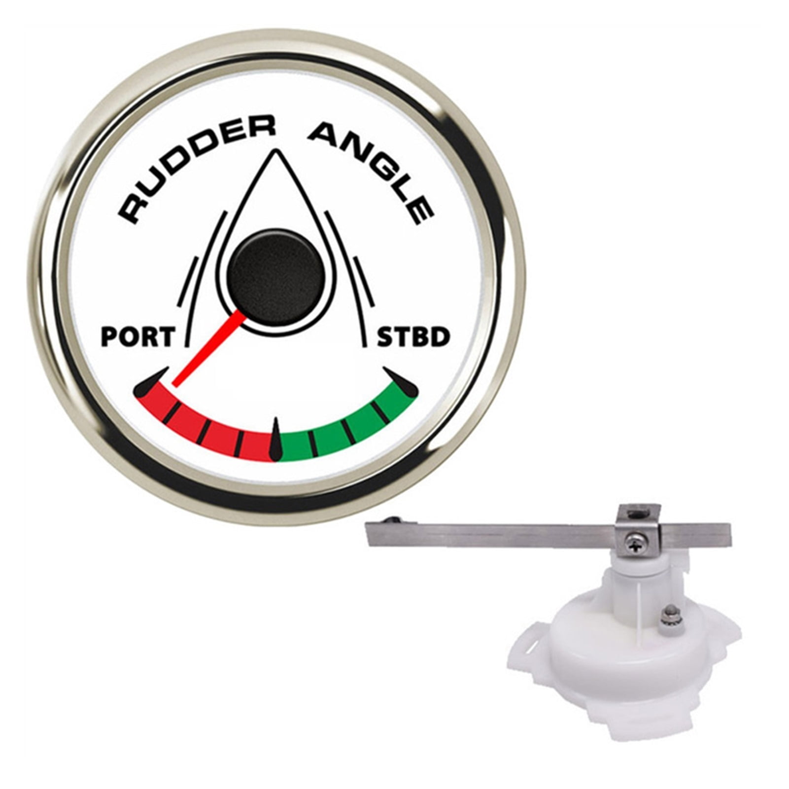52mm Rudder Angle Indicator Gauge 0-190 ohm Sail boat Rudder Angle ...