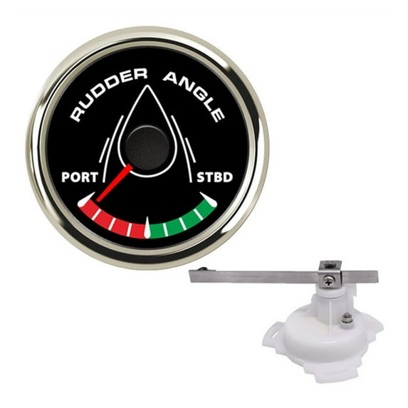 52mm Rudder Angle Indicator Gauge 0-190 ohm Sail boat Rudder Angle ...