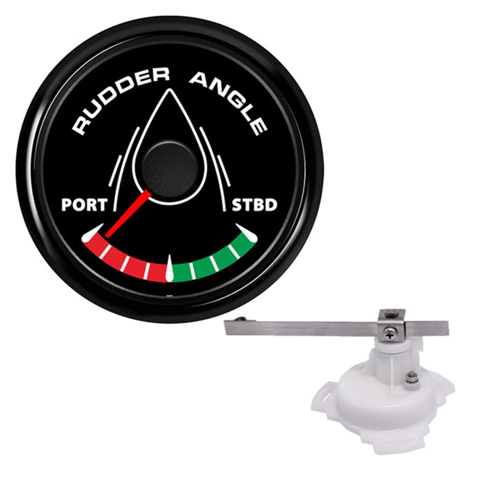 52mm Rudder Angle Indicator Gauge 0-190 ohm Sail boat Rudder Angle ...