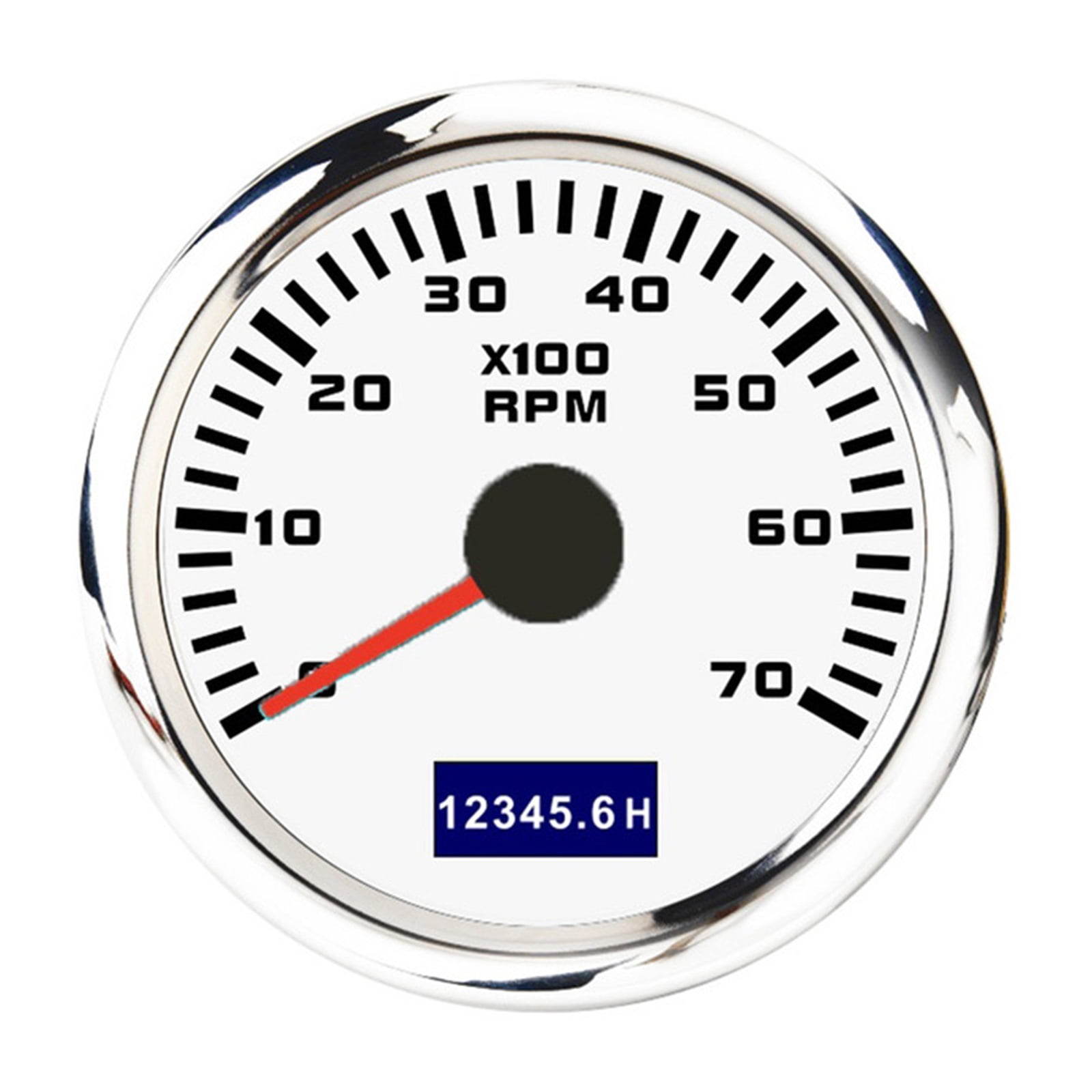 52mm Tachometer 3000/4000/6000/7000/8000RPM Boat Tacho Gauge Red ...