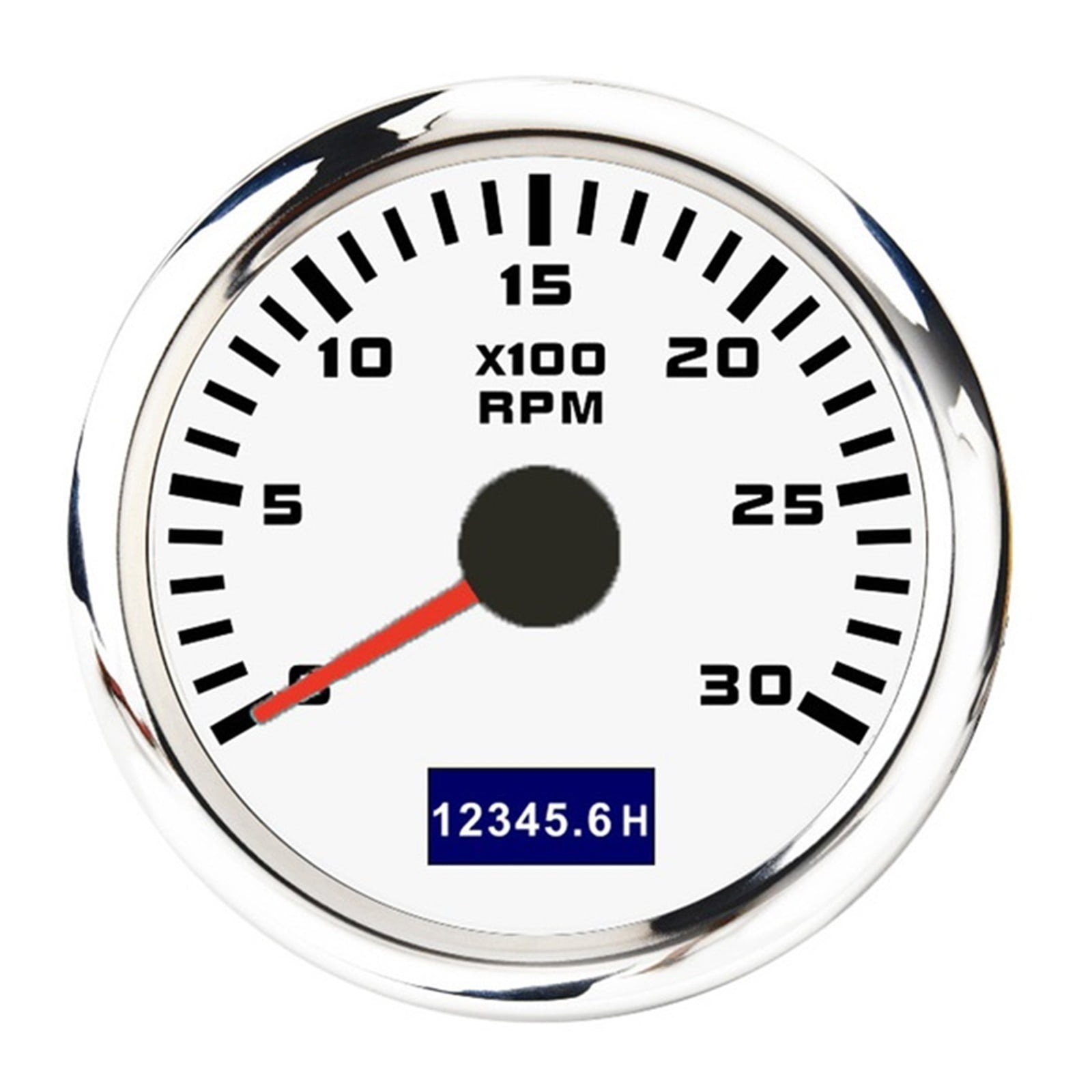52mm Tachometer 3000/4000/6000/7000/8000RPM Boat Tacho Gauge Red ...