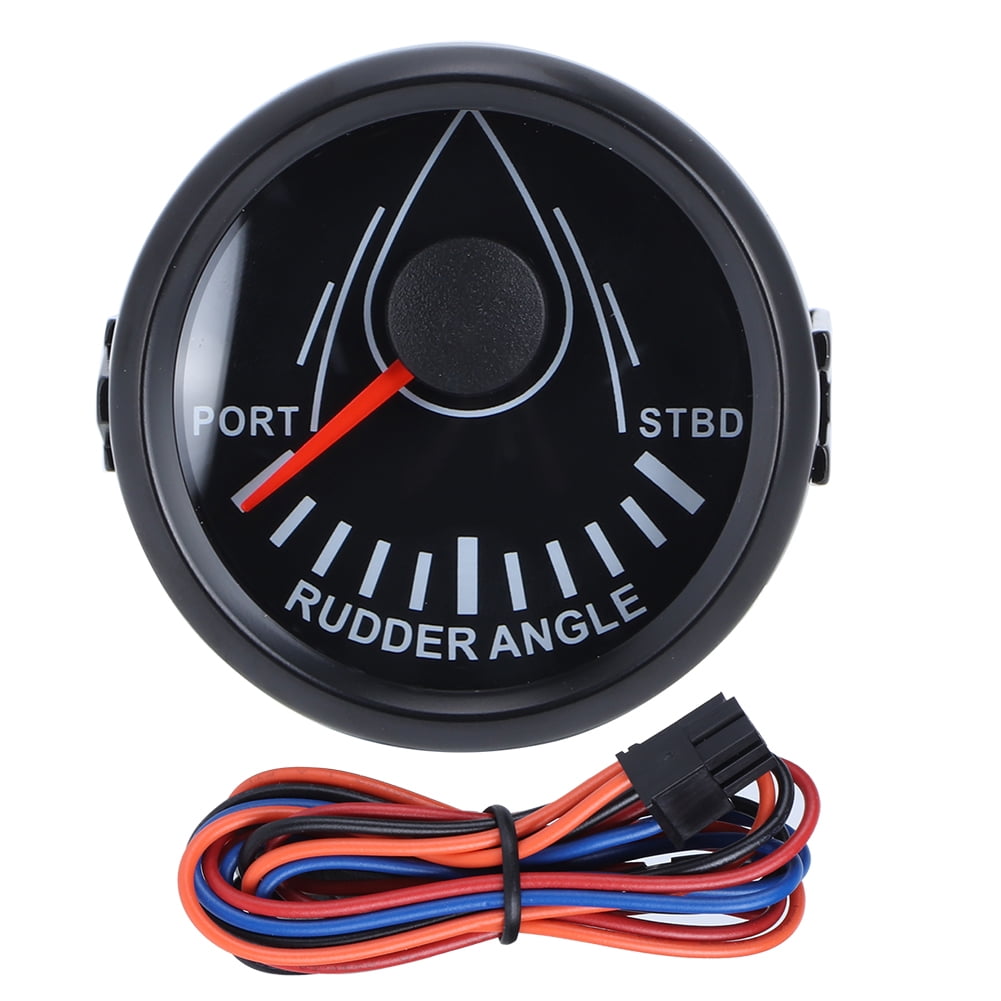 52mm Universal Boat Rudder Angle Indicator 0-190ohm Signal with Rudder ...