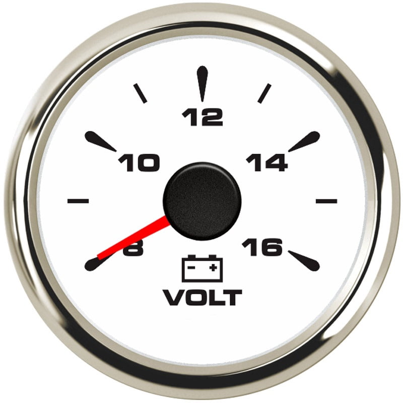 52mm Universal Car Voltmeter Waterproof Voltage Meter Volt Meters 8-16v ...