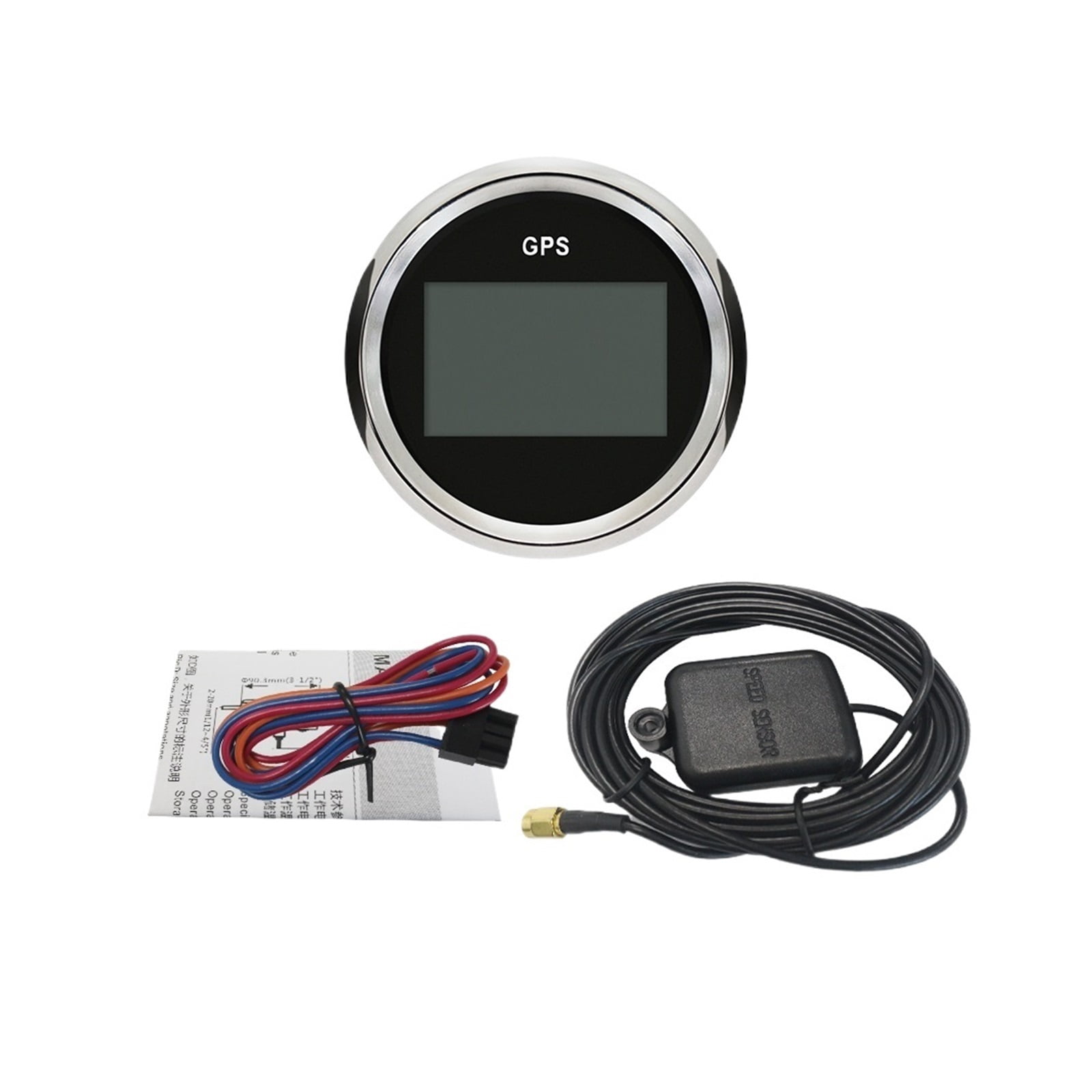 52mm Universal Digital GPS Speedometer Odometer 0-999km/h 12V/24V ...