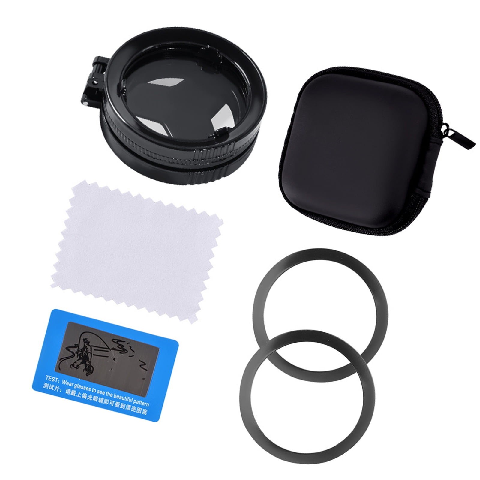 52mm Visual Glass CPL Polarizer Filter Magnetic Clip On Design Reduces ...