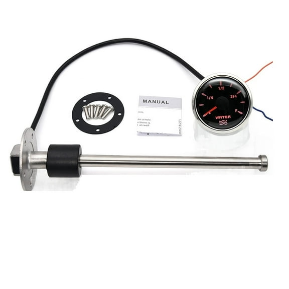 52mm Water Level Fuel Level Gauge With 7 Color LED For Car Truck Boat ...