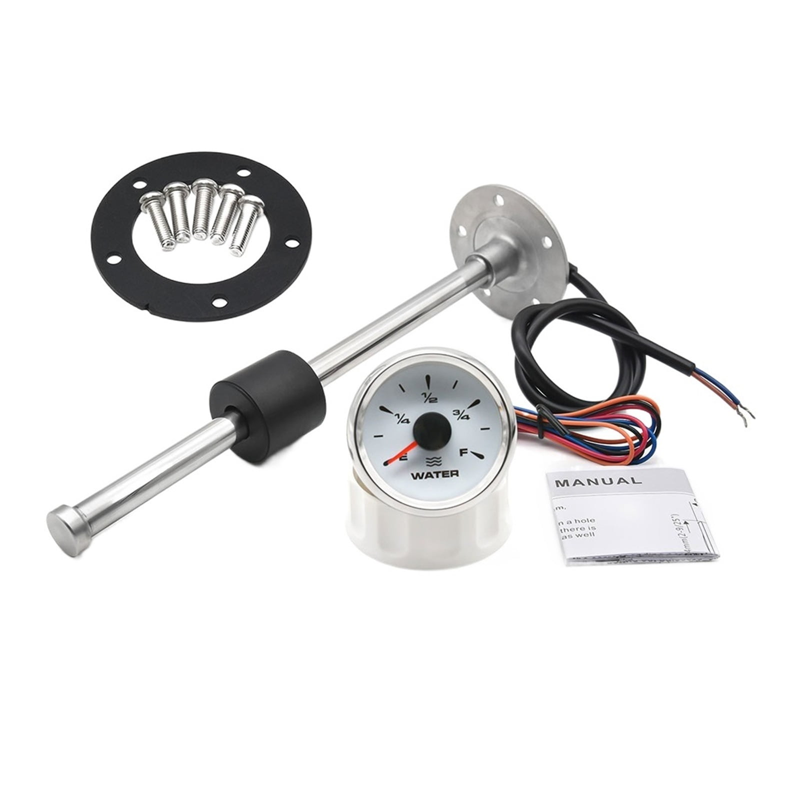 52mm Water Level Gauge + 0-190ohm Sensor For Yacht Marine Boat Car ...