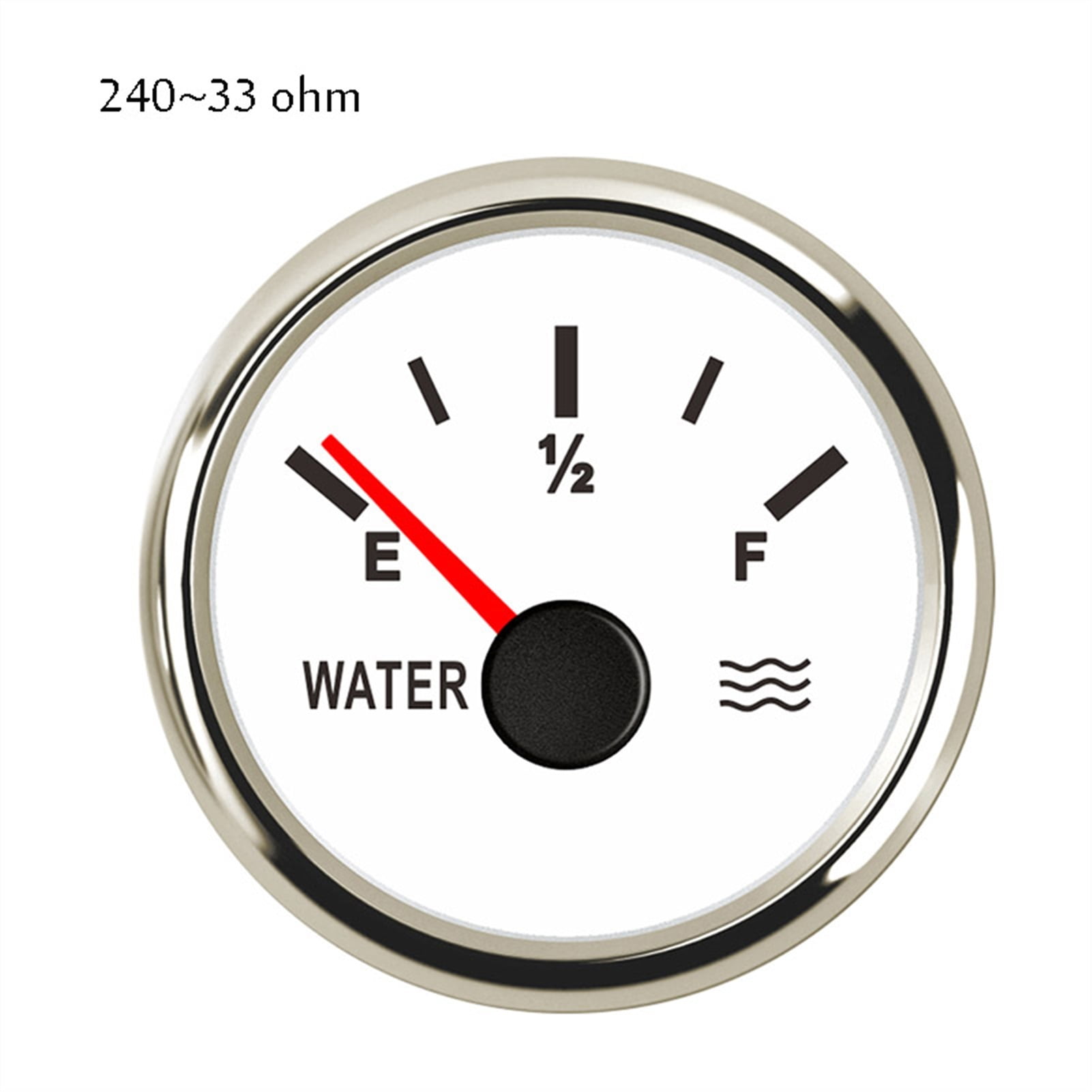 52mm Water Level Gauge Pointer for Car Truck Boat 12-24v Marine Water ...