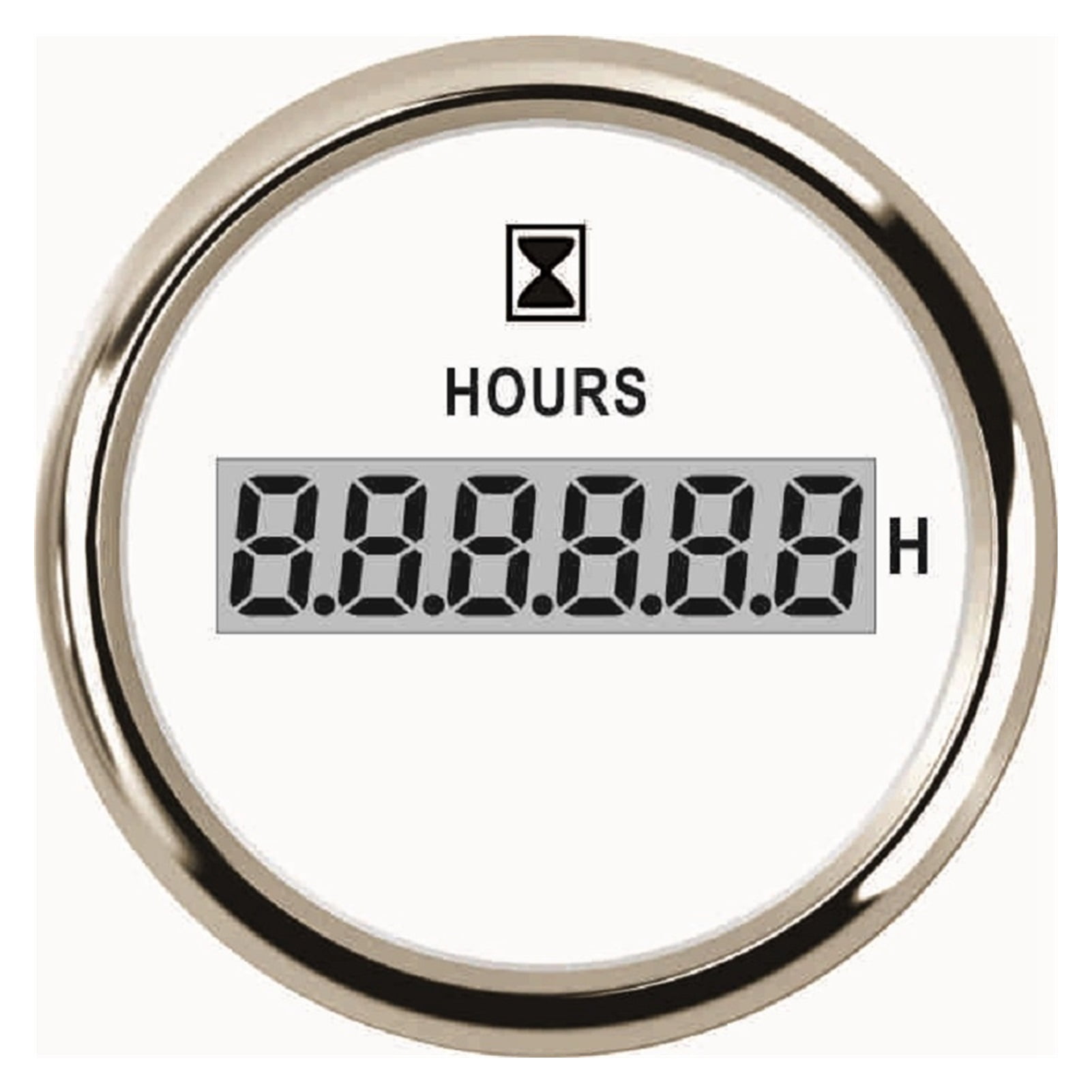 52mm Waterproof Digital Hourmeter Gauge LCD Engine Tach Hour Meter ...