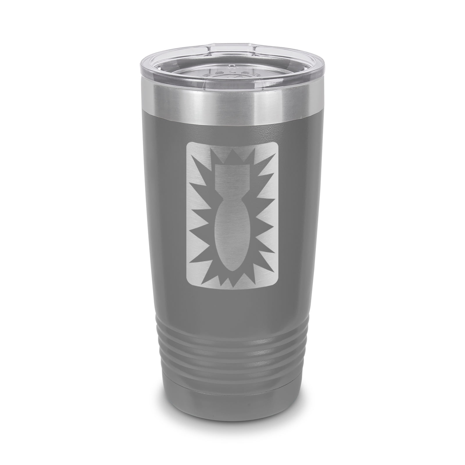 52nd Ordnance Group Tumbler 20 oz - Laser Engraved w/ Clear Lid ...