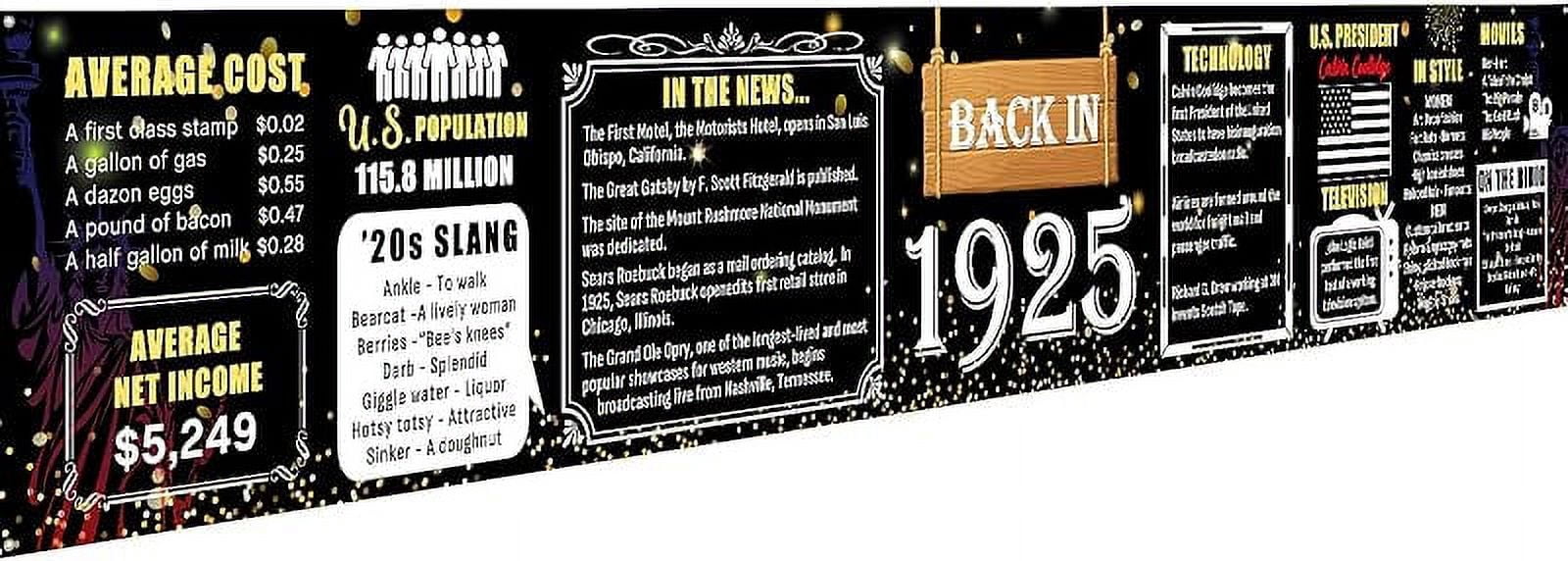 52nd birthday banner, 120 "x 20" large back in 1972 party decorations ...
