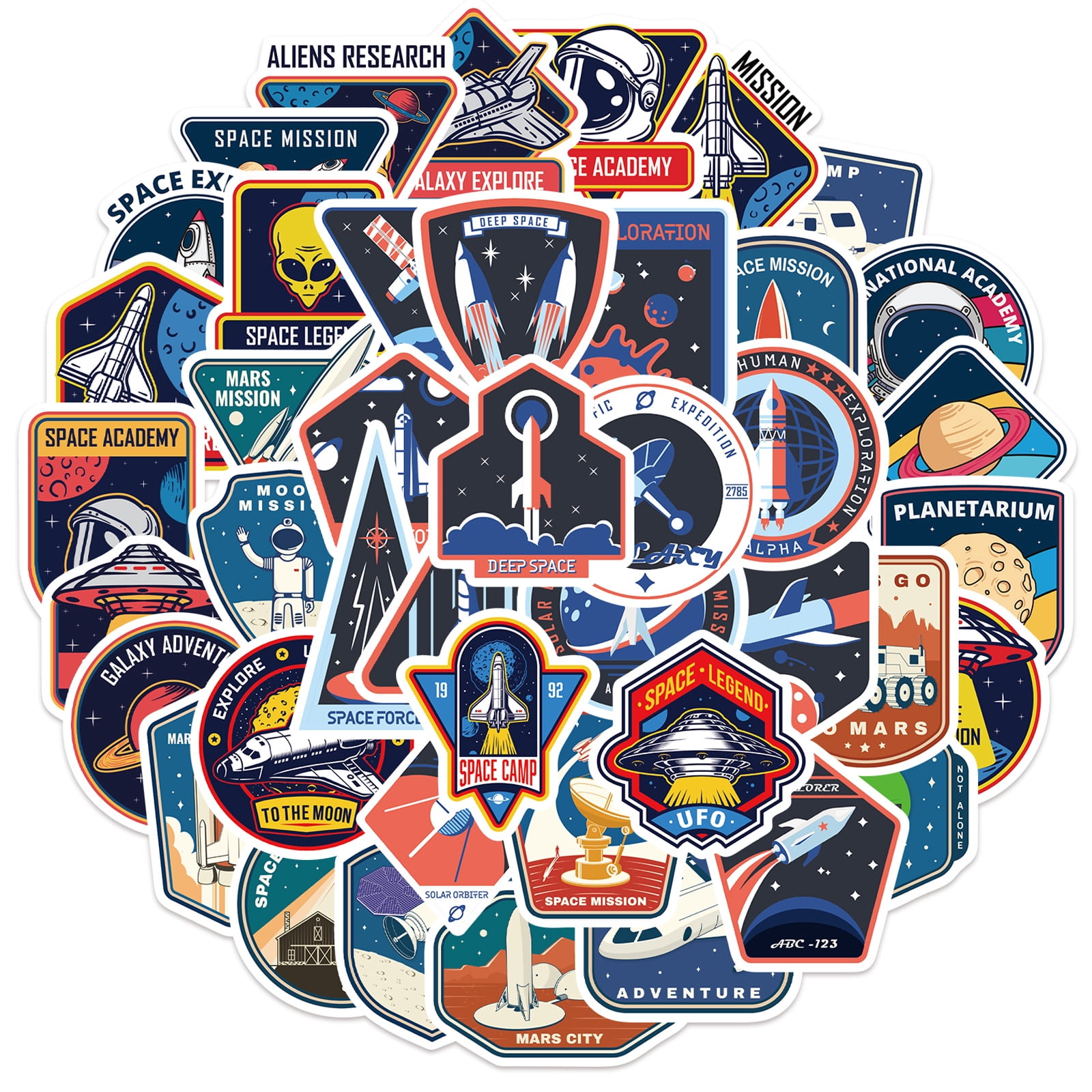 52pcs Astronaut Cute Stickers for Water Bottle, Aesthetic Vsco Laptop ...