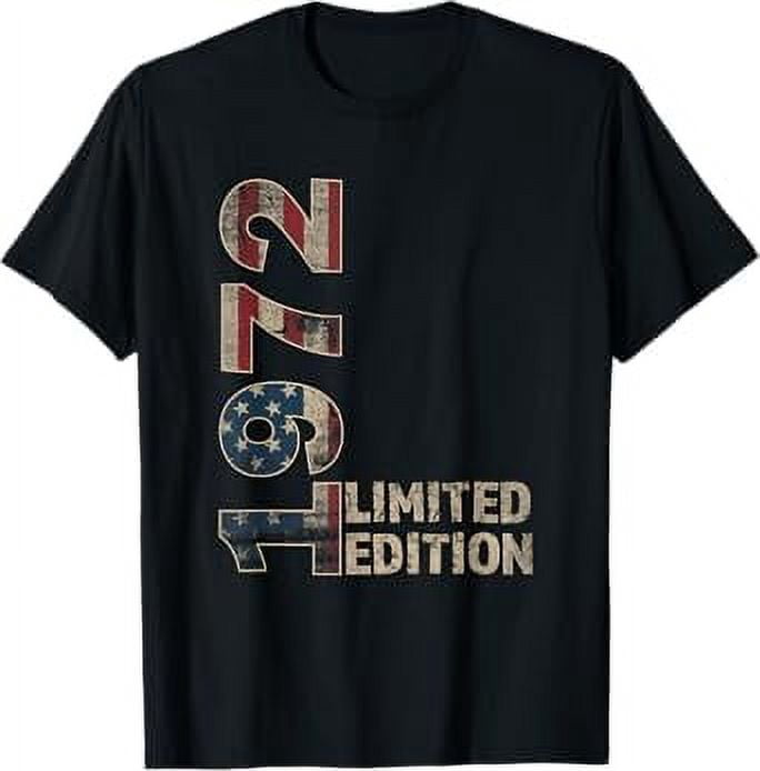 52th Birthday Gift men Vintage born 1972 turning 52 Year Old T-Shirt ...