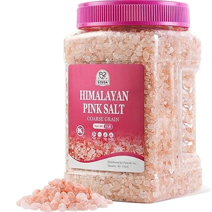 52usa Himalayan Pink Salt Coarse Grain, Plastic Jar - 5 lbs For Refill ...