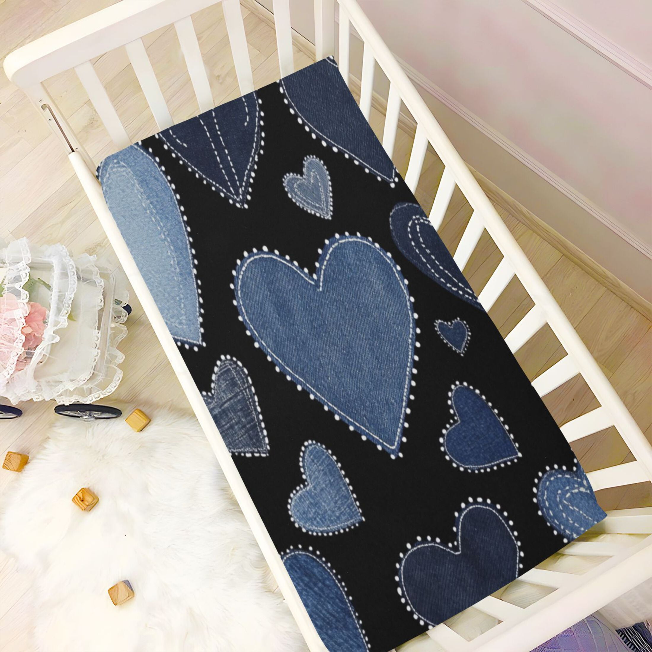 52x28x9in Soft Breathable Baby Crib Machine Washable Playard Sheets for ...