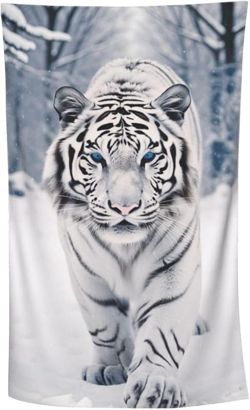 52x32IN Cool Tiger Beach Towel, Quick Dry Sand-Free Animal Bath Towels ...