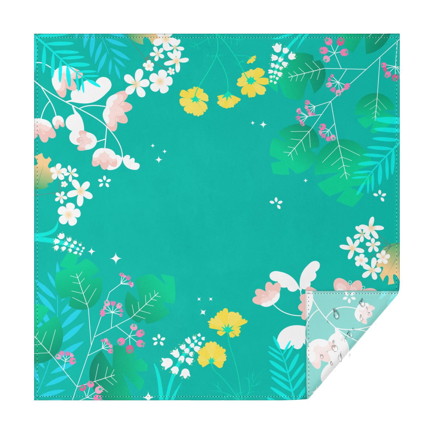 52x52in(132x132cm) Square Tablecloth, Waterproof Polyester Table Cover ...