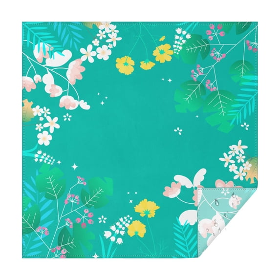 52x52in(132x132cm) Square Tablecloth, Waterproof Polyester Table Cover ...