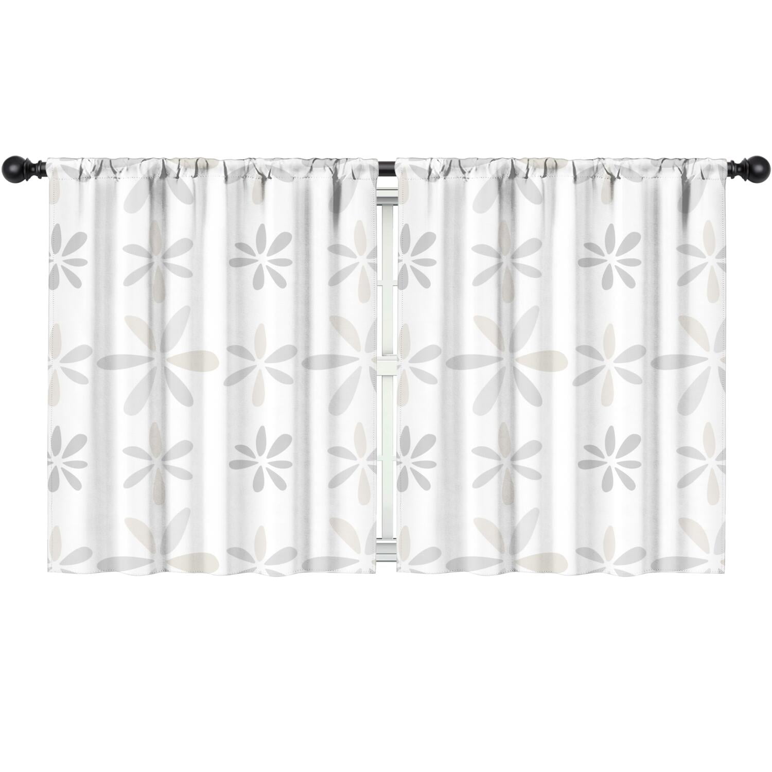 52x63in(132x160cm) Floral Curtains 2 Panels for Kids Bedroom, Window ...