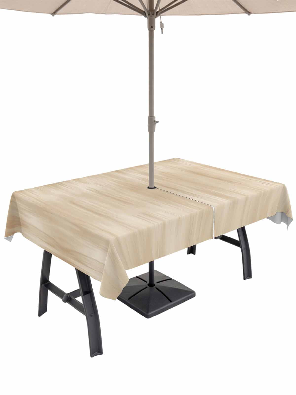 52x70 Tablecloth Rectangle, Orange Brown Outdoor Tablecloth with ...