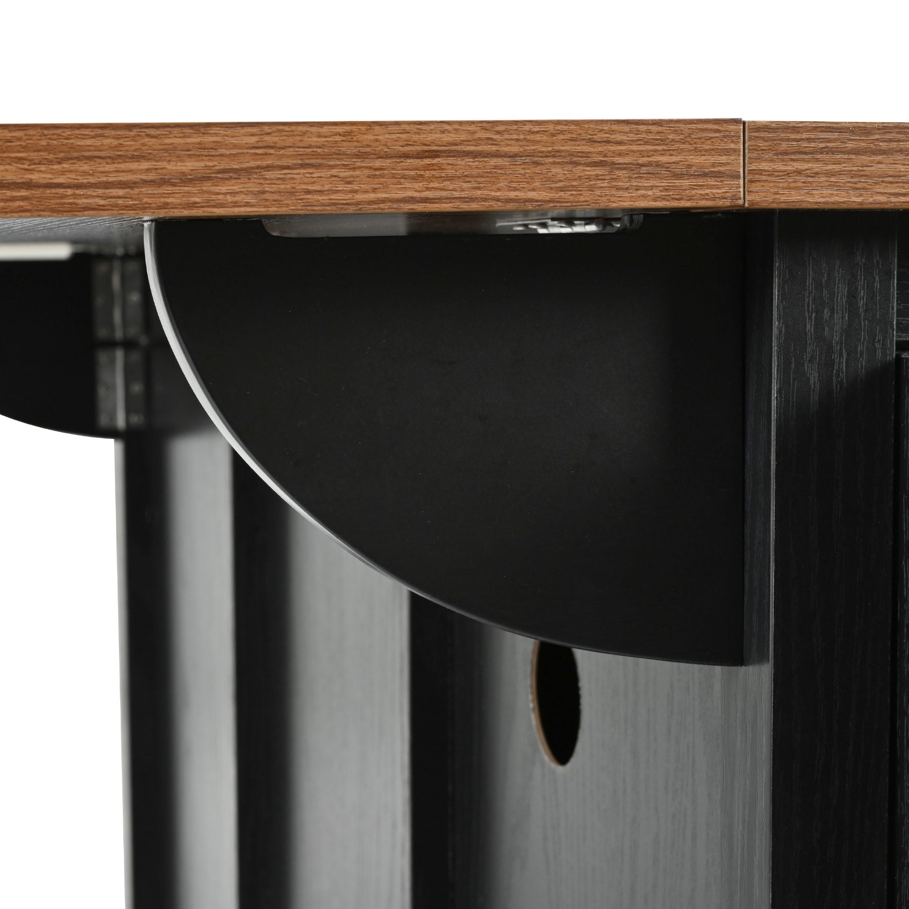 53.75-inch farmhouse kitchen island with power outlet, drop leaf, adjustable shelves and 5 ...