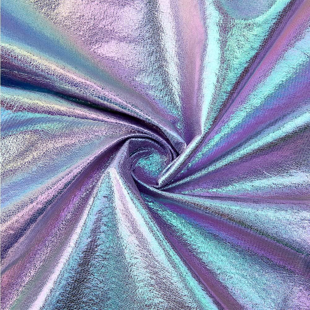53.94 inch Iridescent Fabric Shimmer Sewing Crafting Holograhic Fabric ...