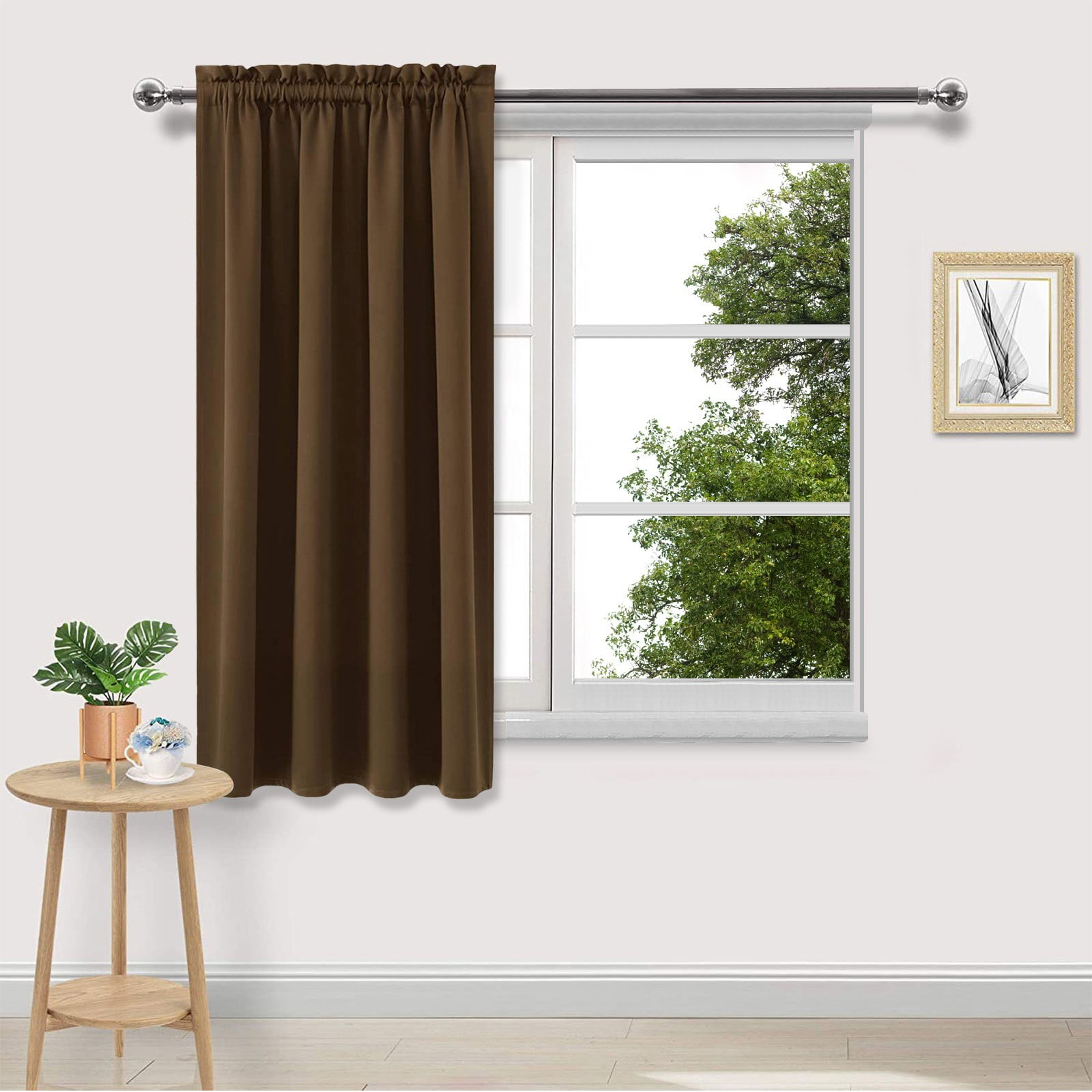 53.9x37.8" Polyester Thick Drapery, Blackout Curtains, Light Blocking ...