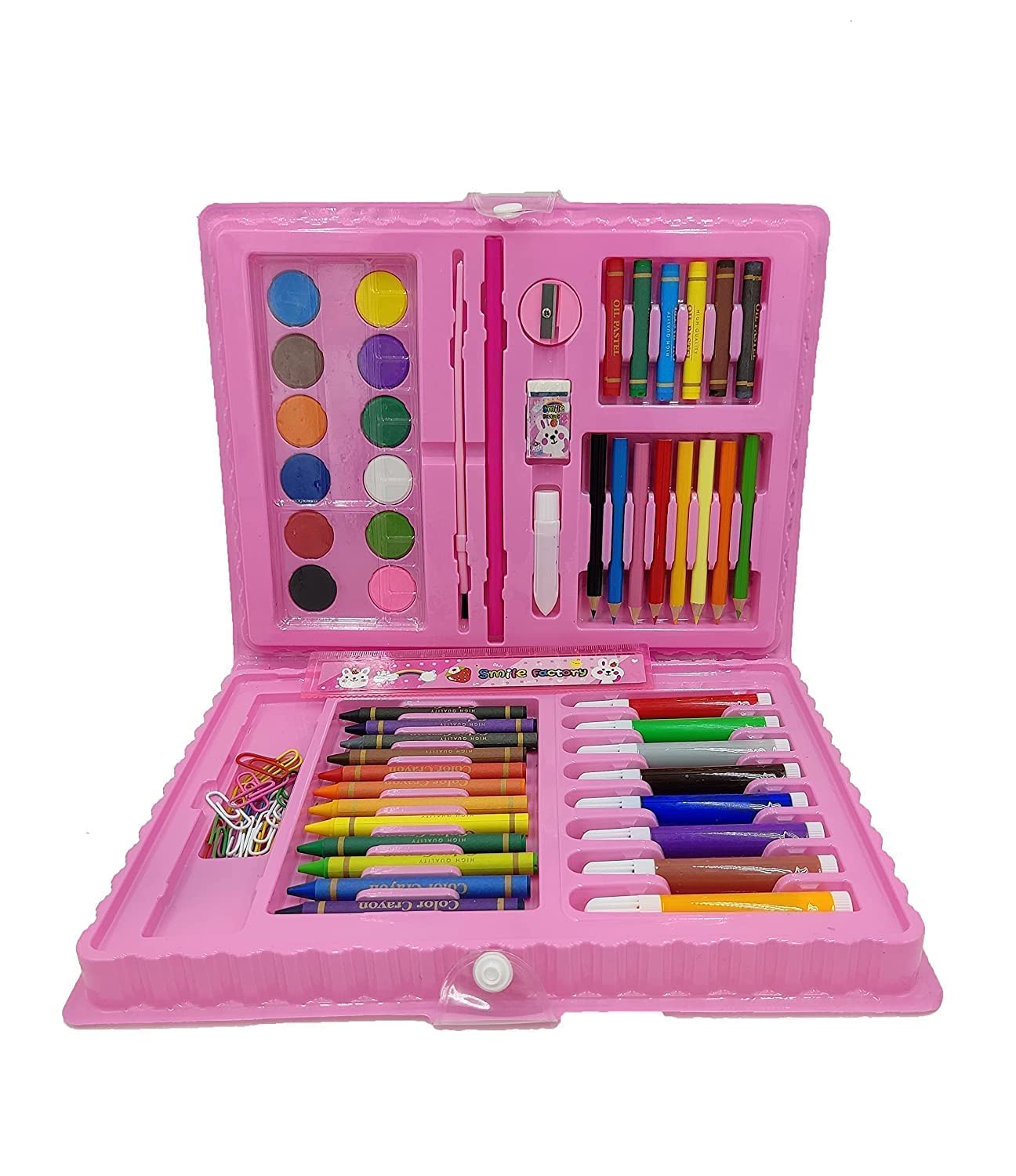 53 Arts 68Piece Kids Drawing Art Set Crayons Watercolors Oil Pastels ...