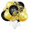 53 Birthday Decorations for Men Black and Gold 53rd Birthday Balloons ...