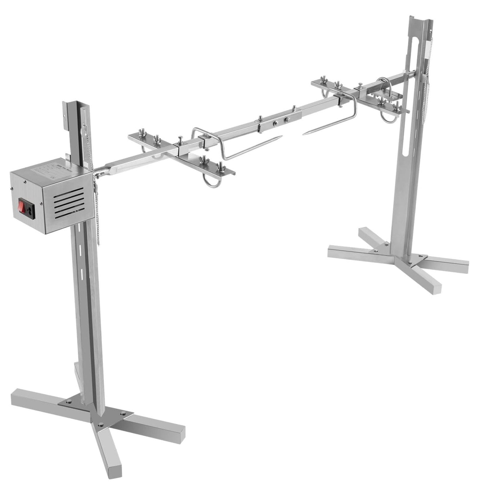 53" Electric BBQ Rotisserie Grill Kit, Stainless Steel Large Grill ...