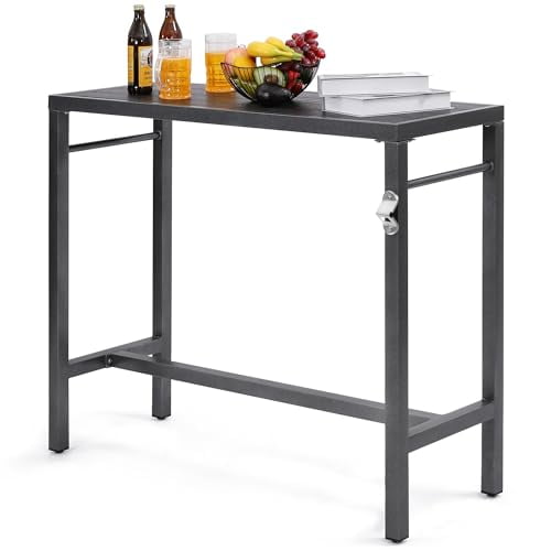 53 Inch Counter Height Bar Table, Pub Height Table, Tall High Top Table ...