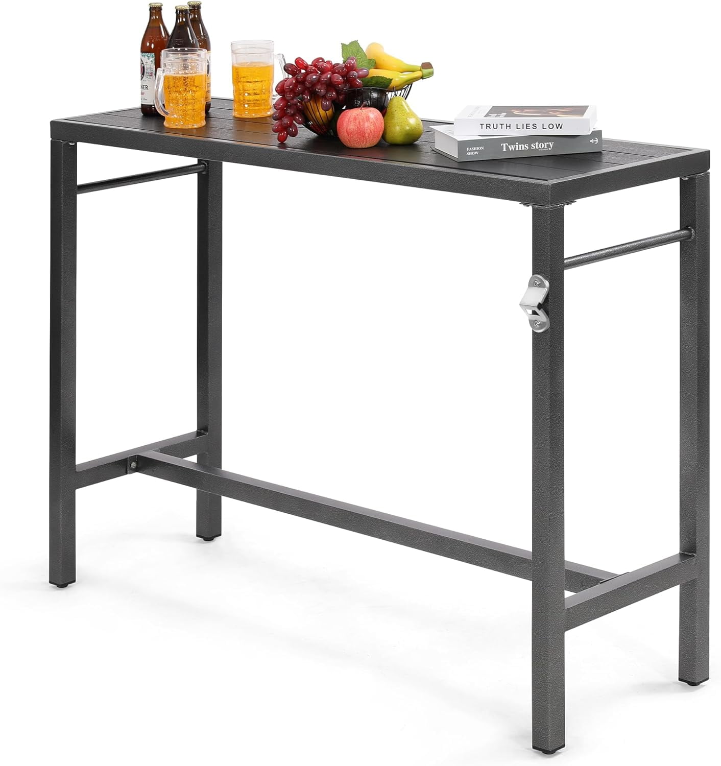 53 Inch Counter Height Bar Table, Pub Height Table, Tall High Top for ...