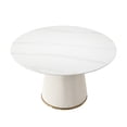 53-Inch Round Dining Table | Anti-High Temperature for Dining Spaces ...