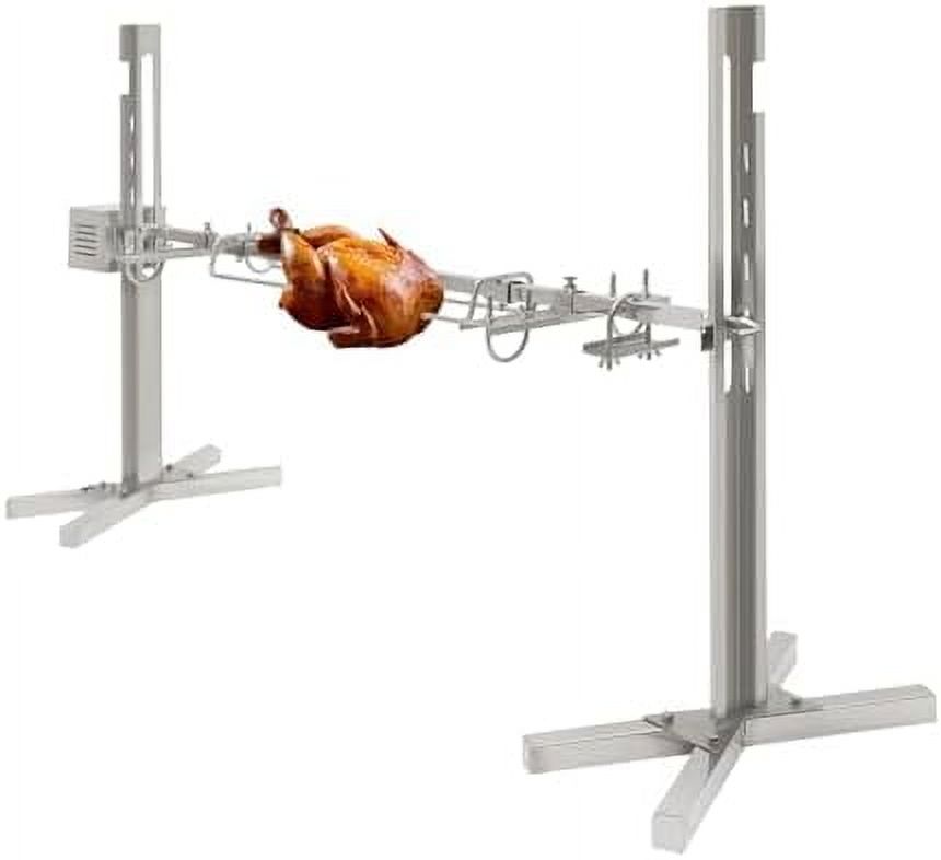 53" Large Spit Roaster Rotisserie,25W Stainless Steel Roast Electric ...