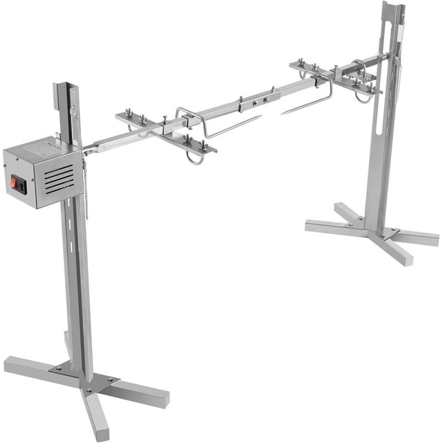 53" Outdoor Electric Rotisserie Grill Kit, 88LBS Pig Spit Rotisserie ...