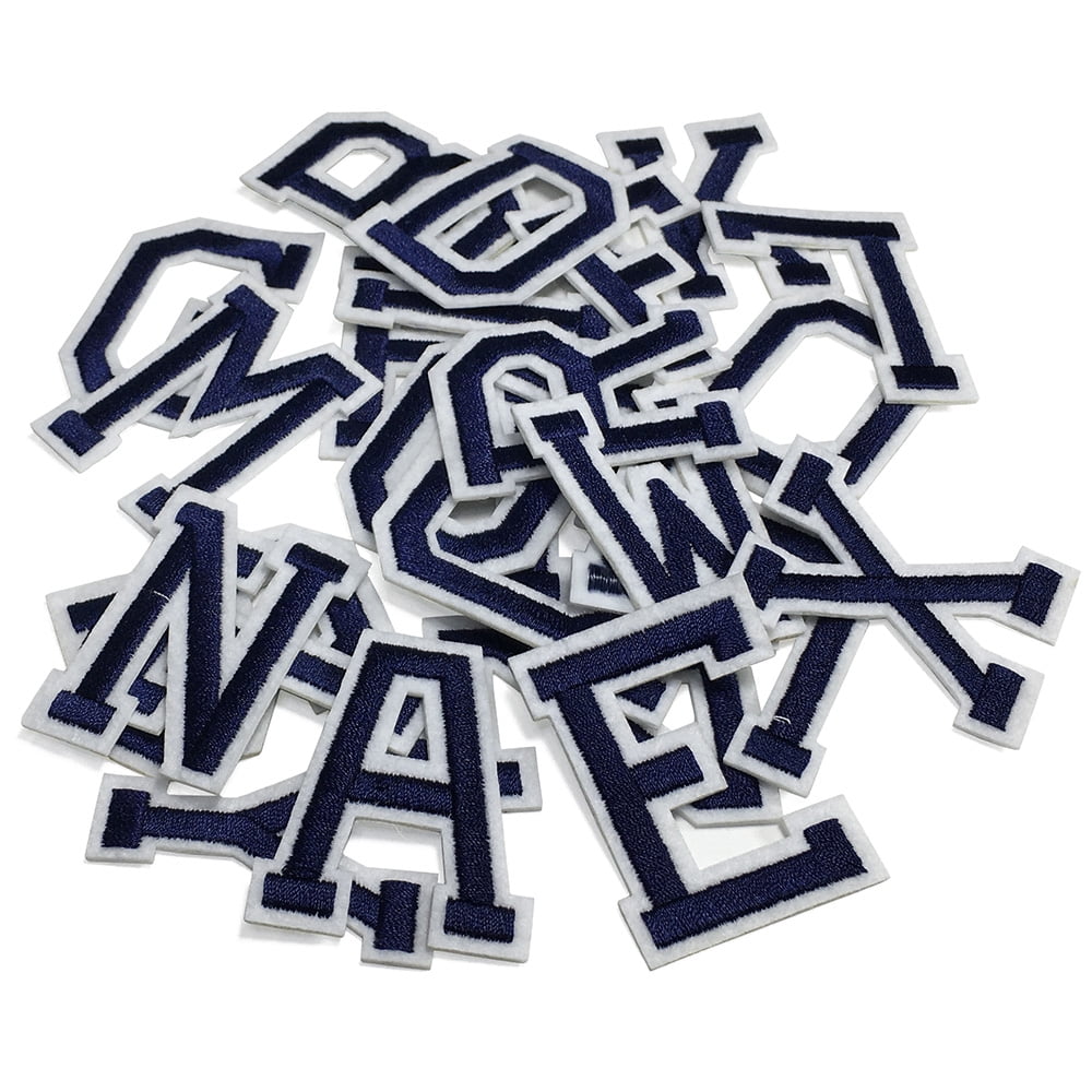 52 PCS 2" Iron-On Letter Patches by A-Z Alphabet Appliques, 2 Set ...