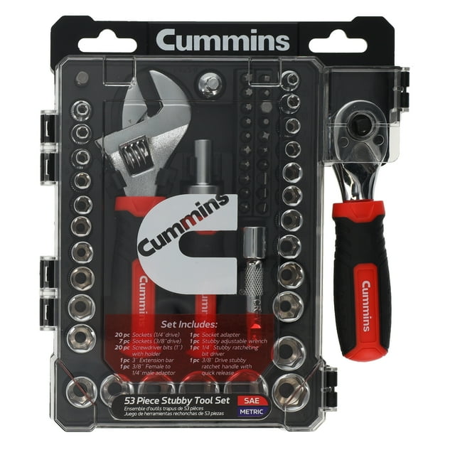 53 Piece Stubby Tool Set - Walmart Business Supplies