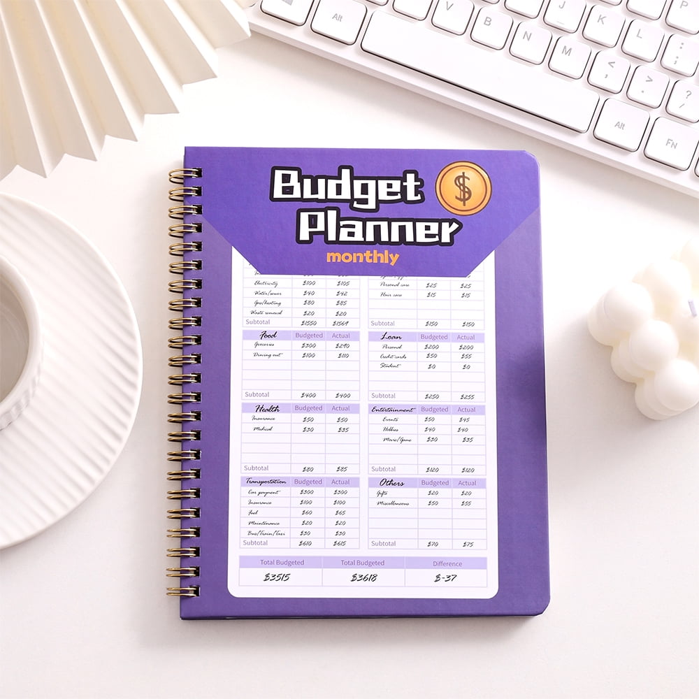 [53 Sheets Budget Planner] Purple 53 Sheets Undated Budget Planner ...