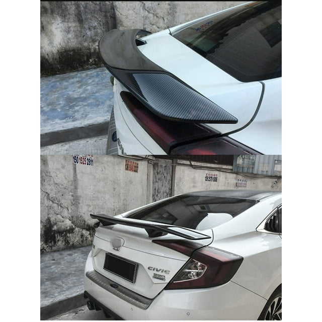 Universal 53" Race Car Trunk Rear Spoiler Wing, Glossy Black, ABS ...